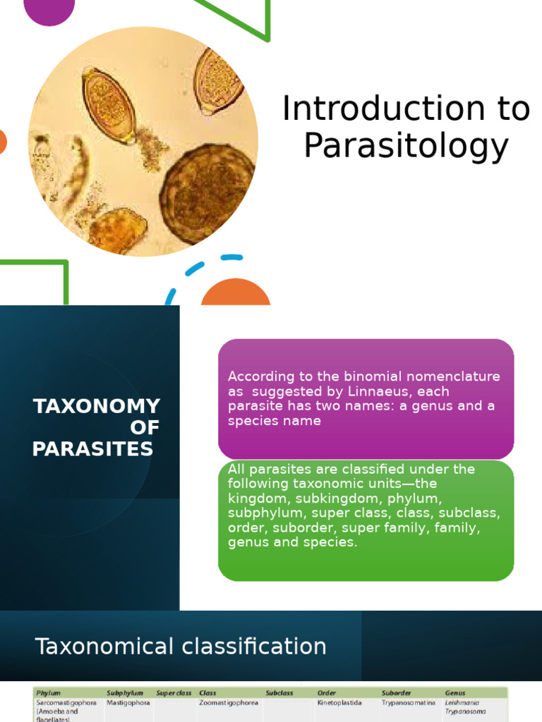Intro To Parasitology | PDF | Parasitism | Microbiology