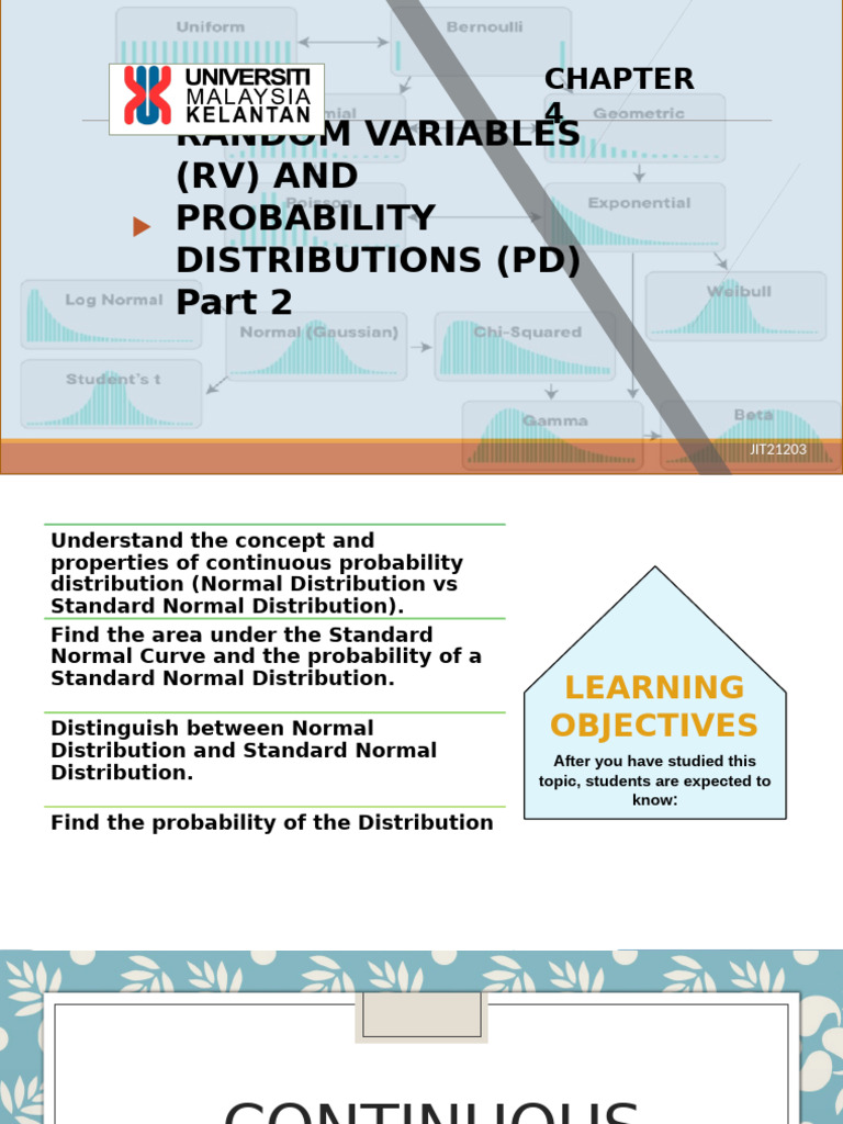 Chapter 4 Random Variables and Distributions EDIT Part 2 | PDF | Probability Distribution ...
