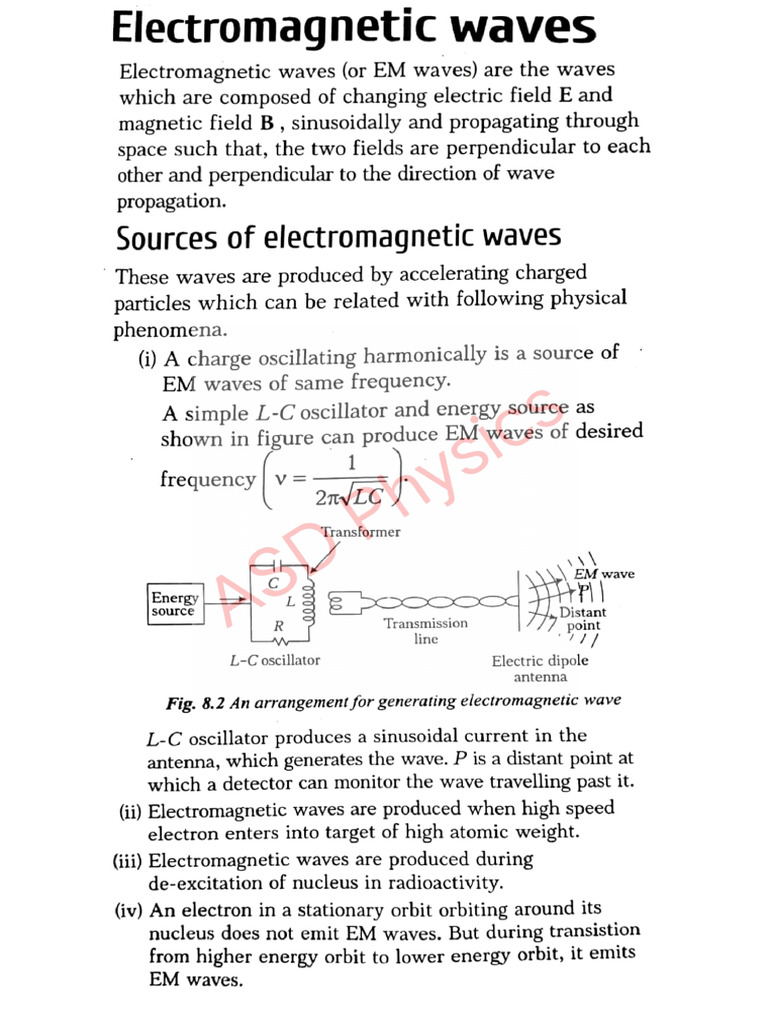 Class12 8.electromagnetic Waves | PDF