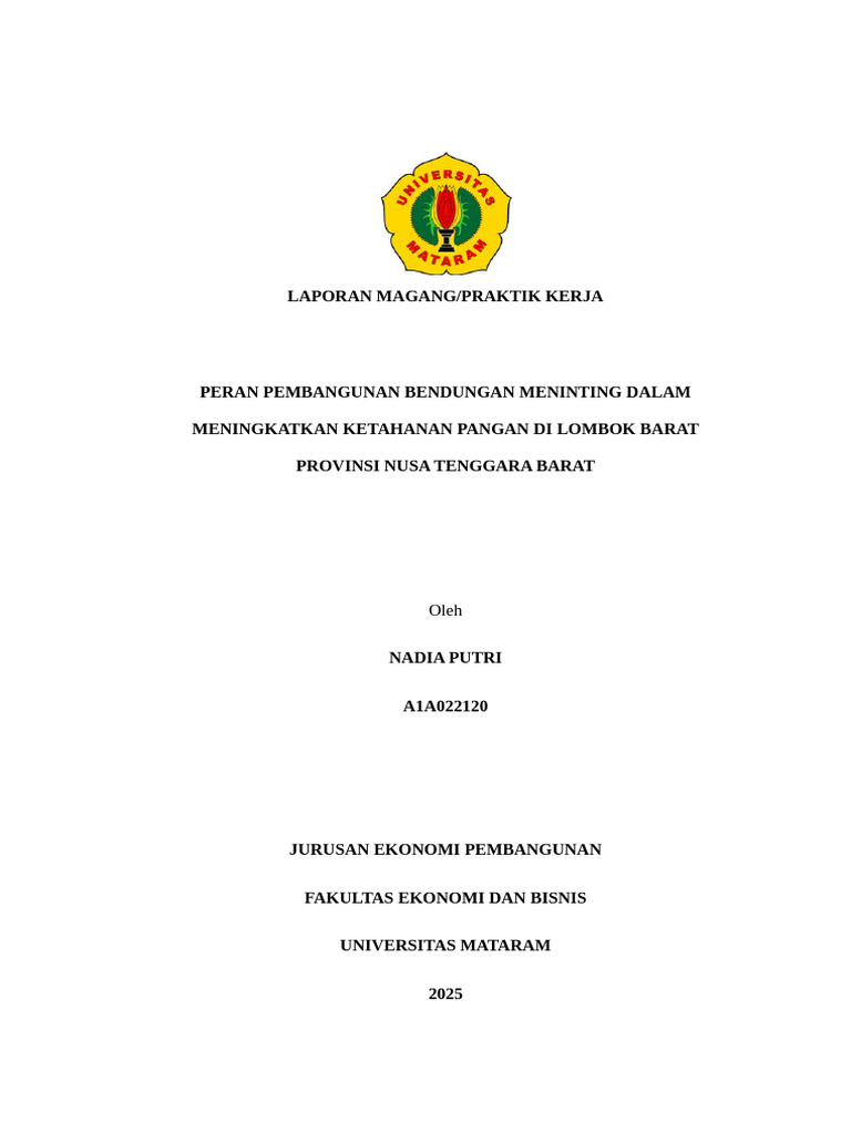 Laporan Magang Nadia | PDF