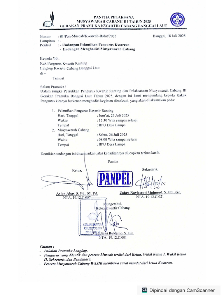 Undangan Muscab | PDF