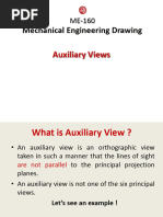 Understanding Auxiliary Views in Engineering | PDF | Angle | Curve