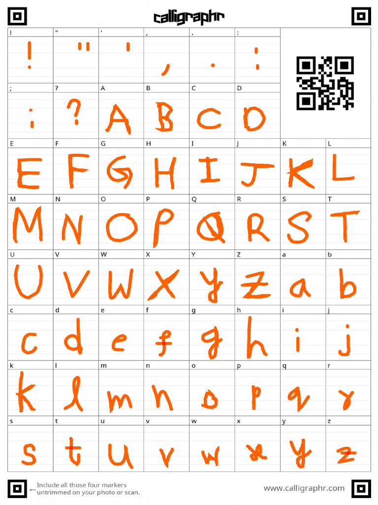 Calligraphr Template | PDF