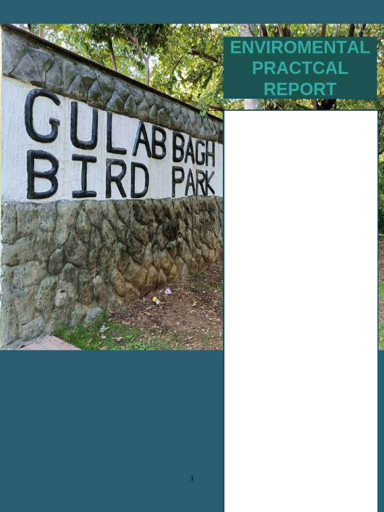 Styled Bird Sanctuary Report by Jatin Verma (1) | PDF | Parks | Natural Environment