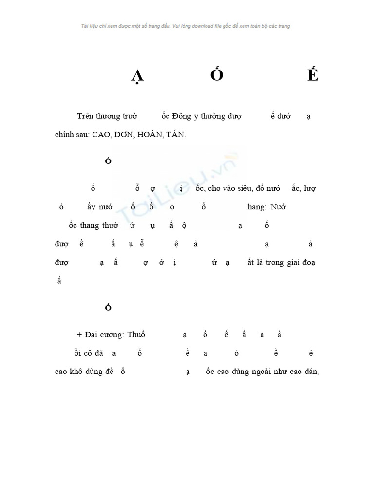 Cac Dang Thuoc Bao Che 4272 | PDF