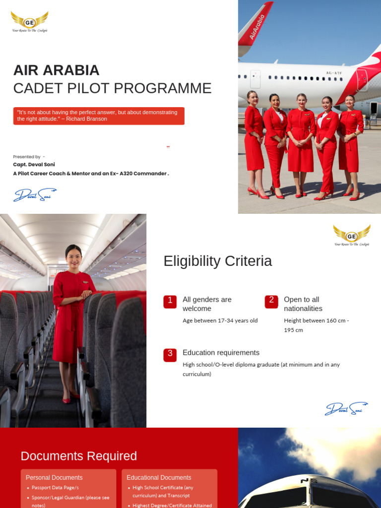 Air Arabia Cadet Pilot Programme | PDF | Fee | Aviation