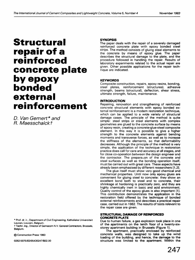 Artigo-1983-Structural Repair of A Reinforced Concrete Plate by Epoxy ...