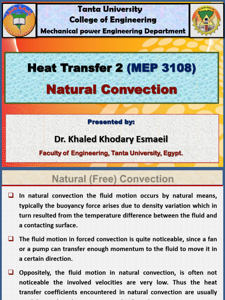 05 - Natural Convection - Part I Theory | PDF | Convection | Heat Transfer