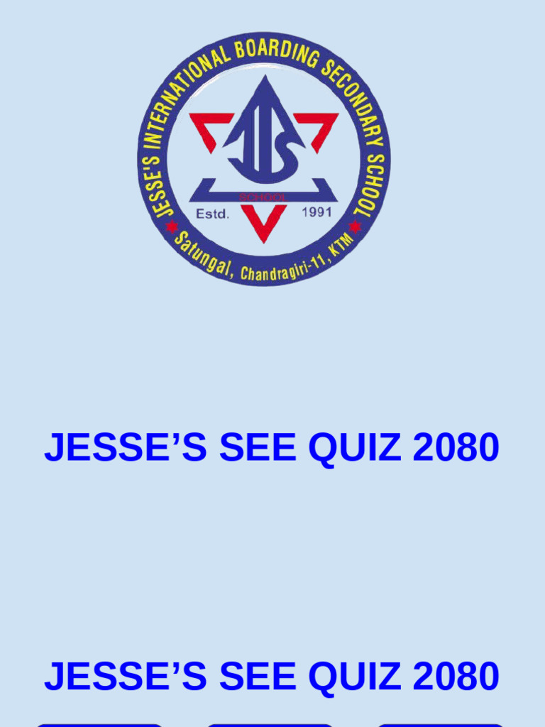 Jesse's See Quiz 2079 - Phase 2 | PDF | Mathematics