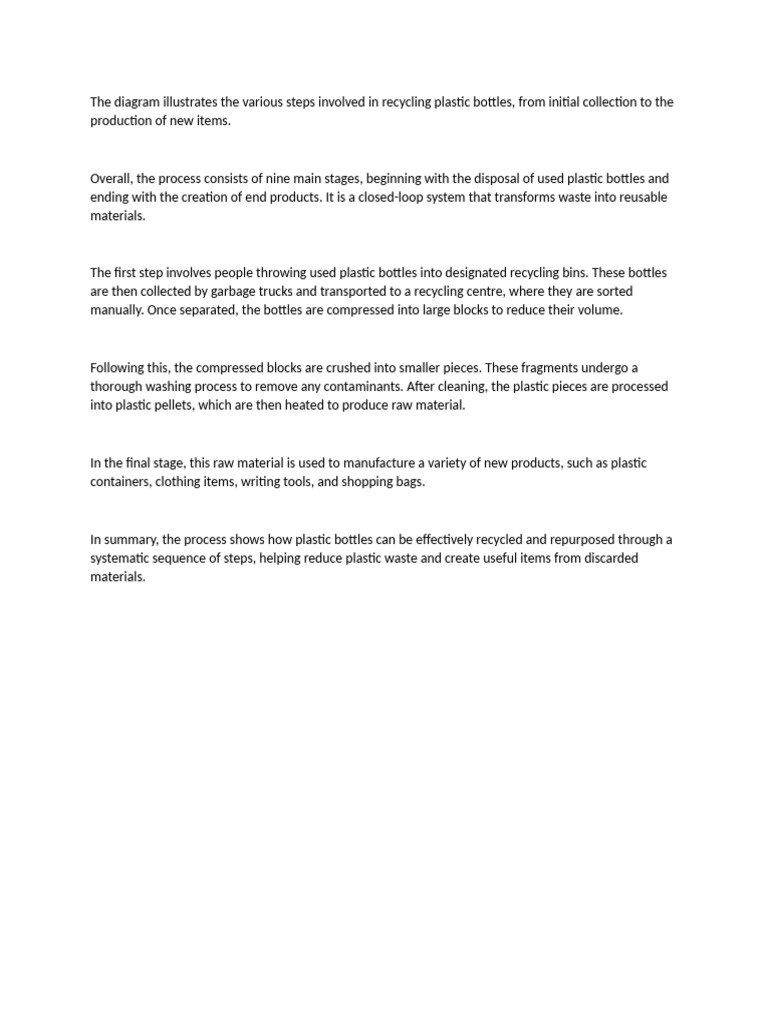 Recycling Plastic Bottles | PDF