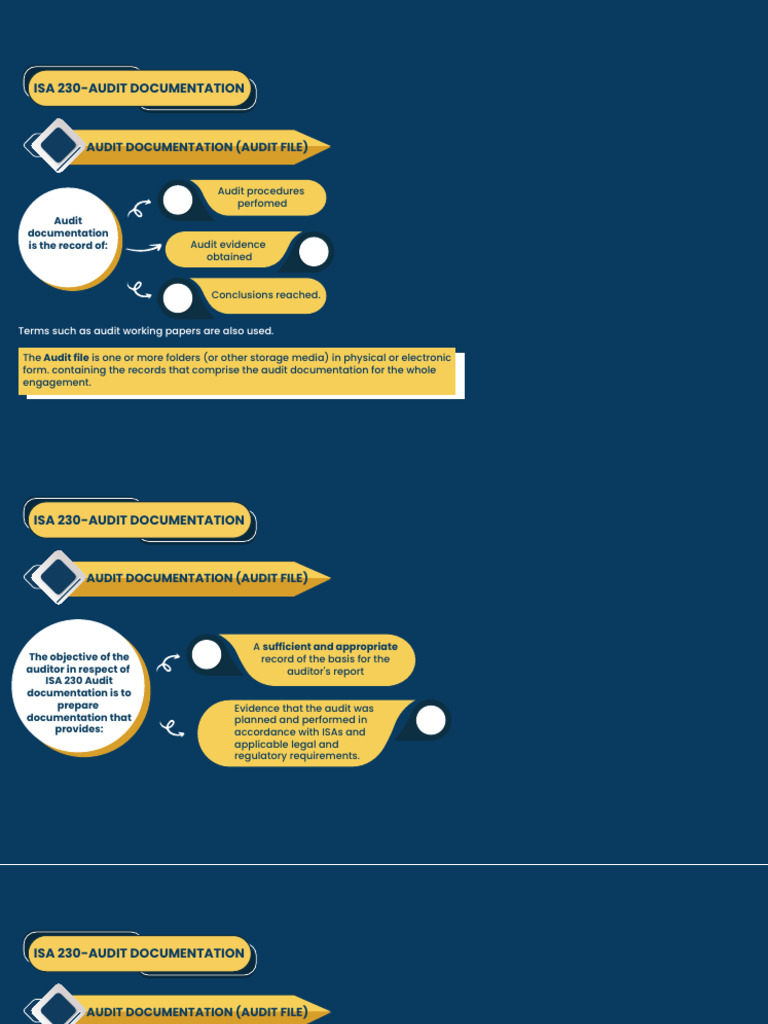 ISA 230 Audit Documentation Overview | PDF | Audit | Accounts Payable