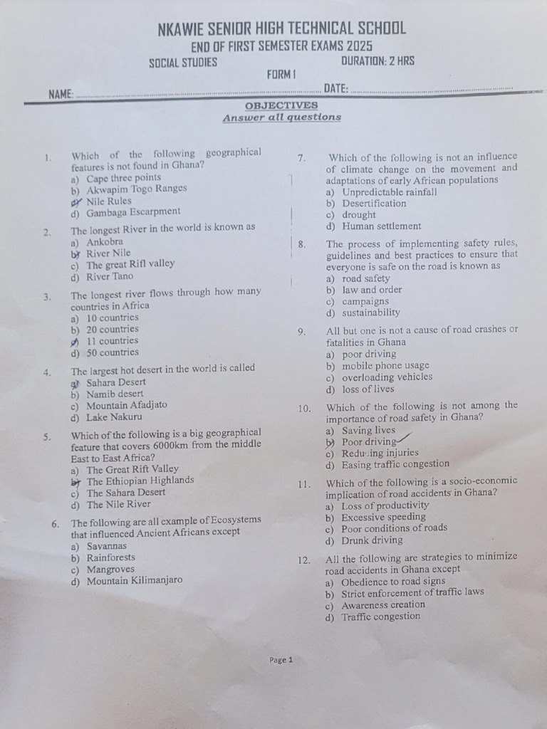 Social Exams | PDF