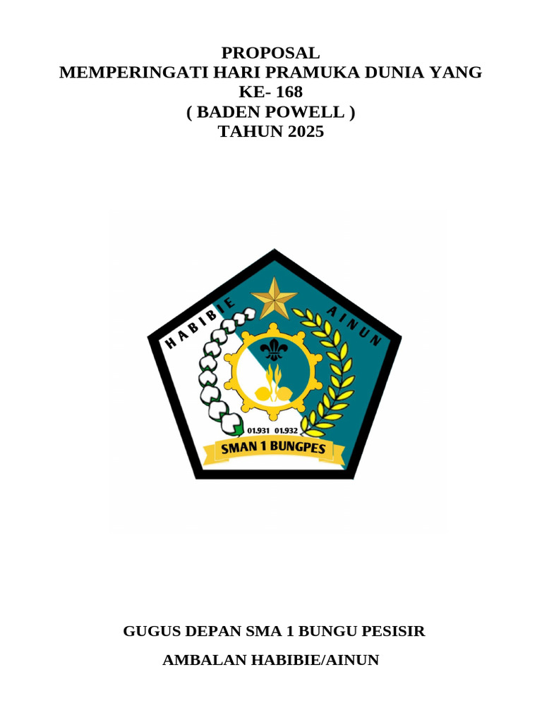 Proposal Pramuka | PDF