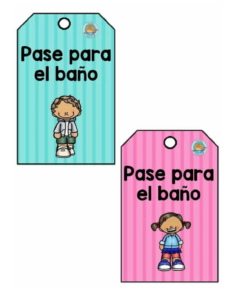 Pase para El Baño y Ayudante Word | PDF