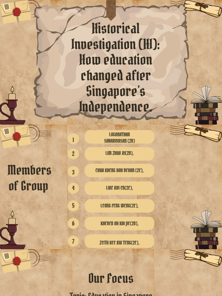 Historical Investigation (HI) : How Education Changed After Singapore's ...