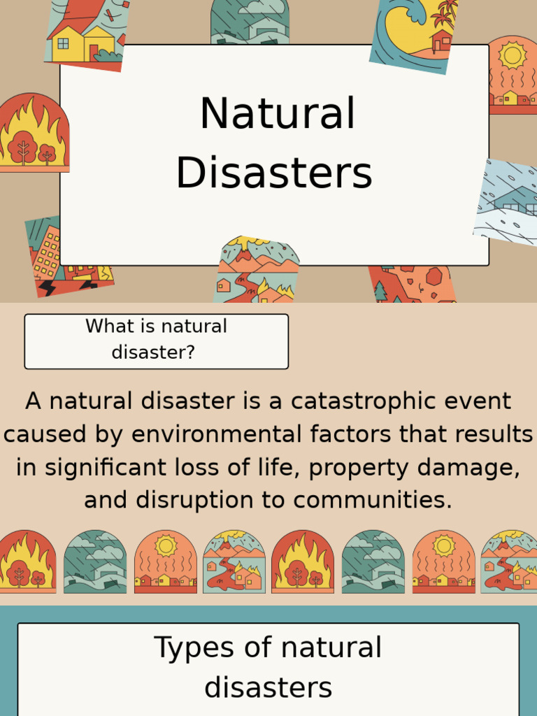 Natural Hazards and Disasters Earth Science Presentation in Colorful ...