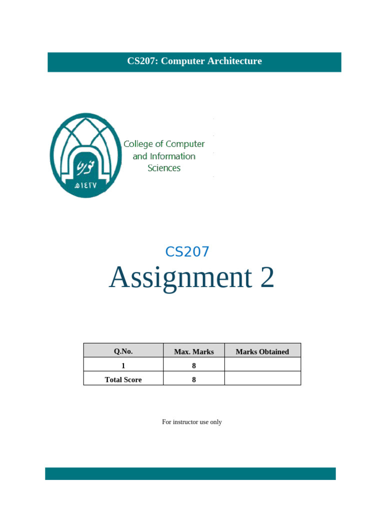 Assignment2 (CS207 Lab) | PDF