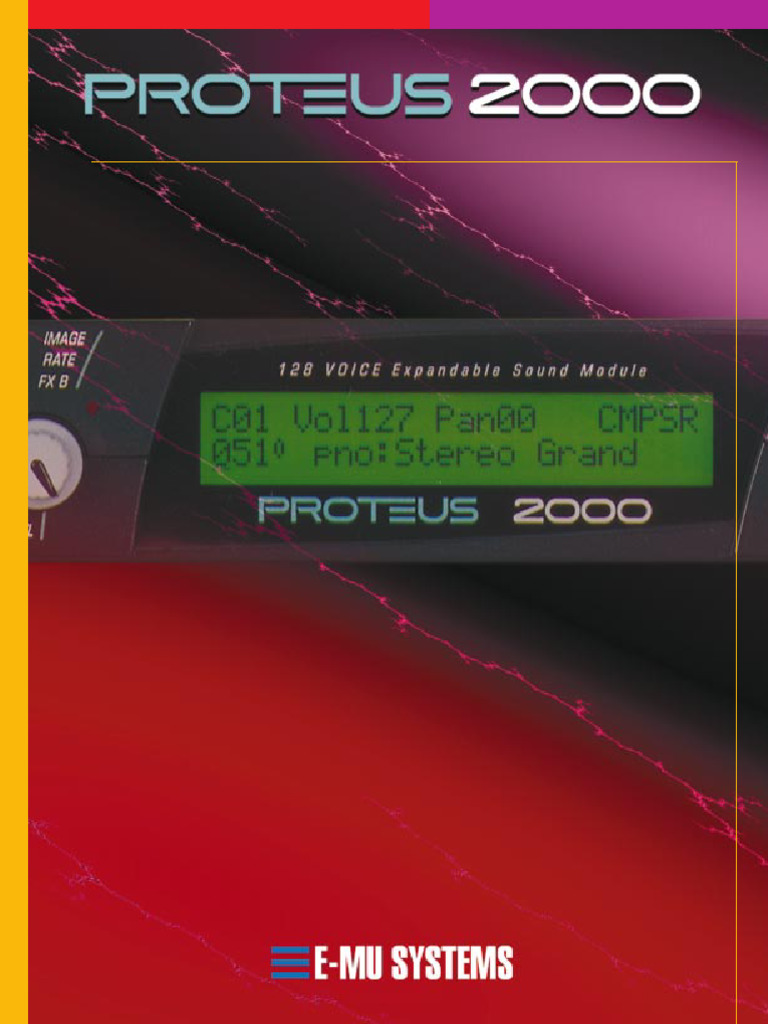 E-MU Proteus 2000 Data Sheet | PDF | Synthesizer | Music Technology