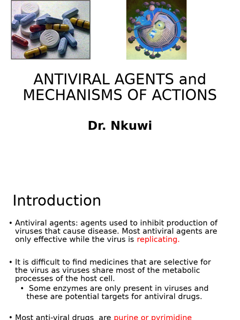 Antiviral Agents: Mechanisms & Classifications | PDF | Antiviral Drug ...
