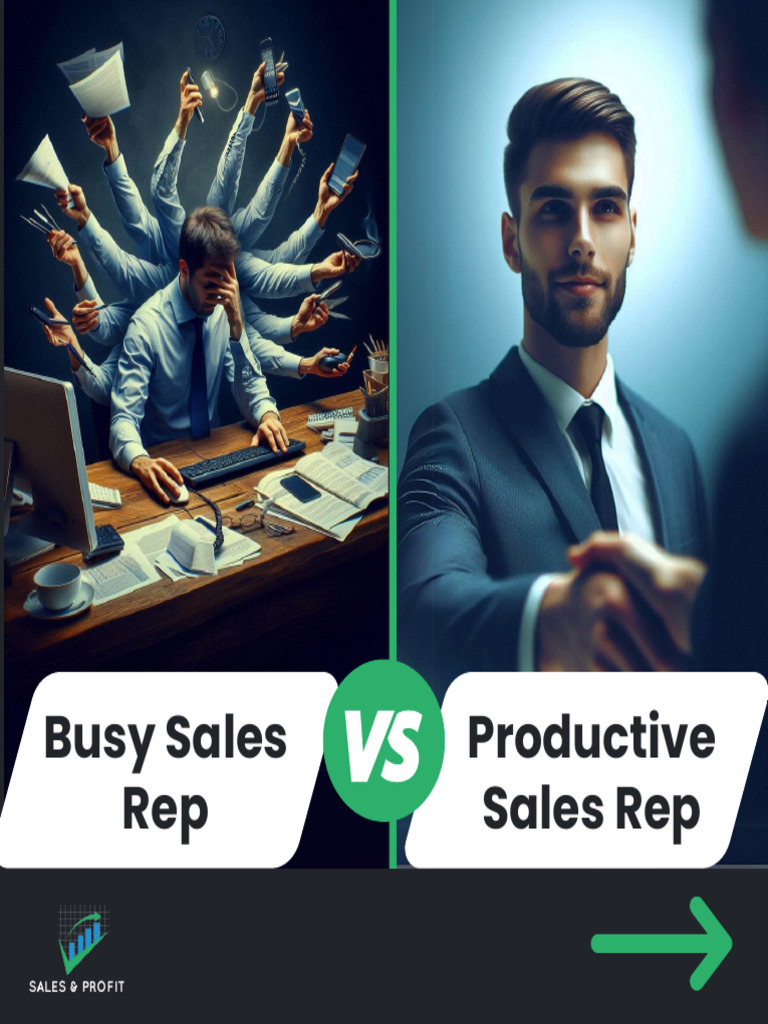 12 Differences Between Busy vs Productive Sales Rep | PDF | Sales ...