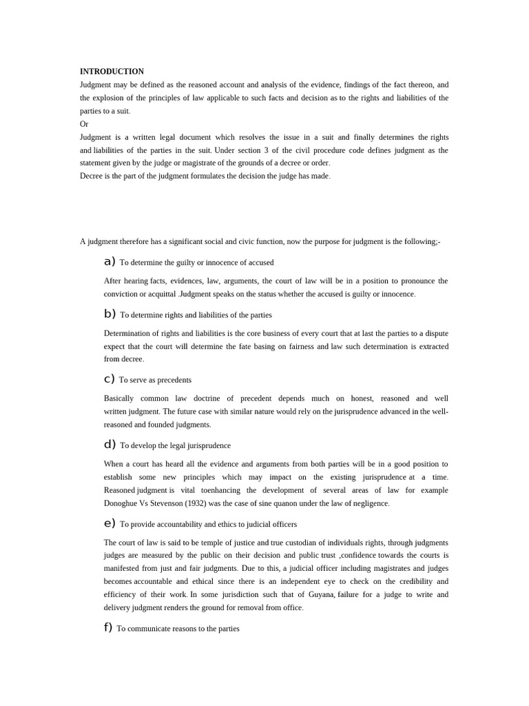 Judgement | PDF | Judgment (Law) | Burden Of Proof (Law)