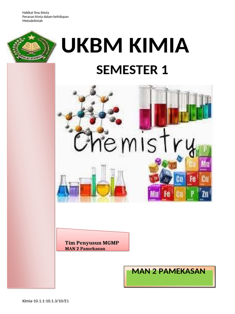 Ukbm 1 Kimia Man 2 Pamekasan | PDF
