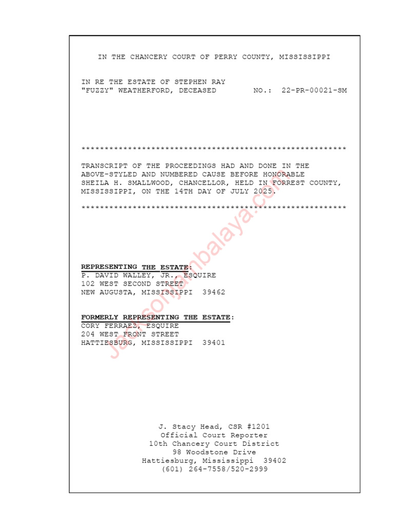 Incarceration Hearing Transcript WM | PDF | Lawsuit | Common Law