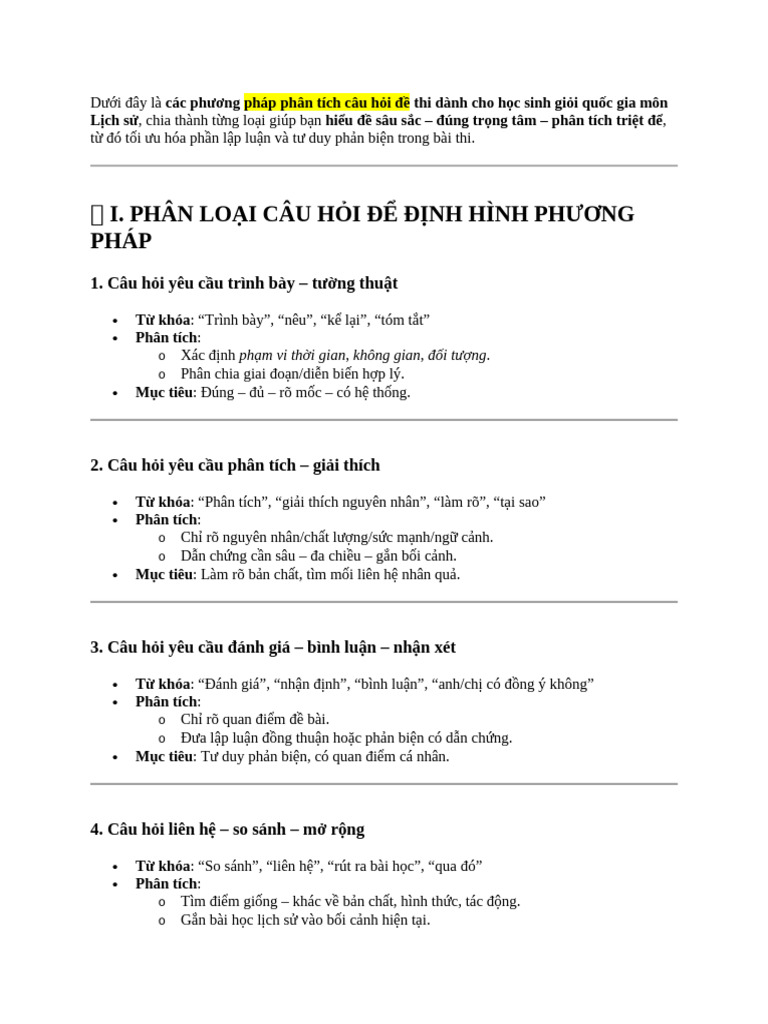 Phuong Phap Phan Tich Cau Hoi | PDF