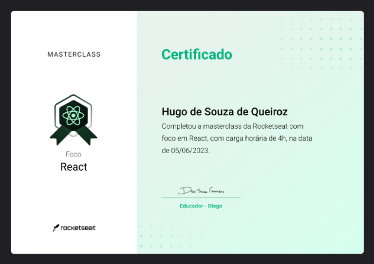Certificado Masterclass | PDF
