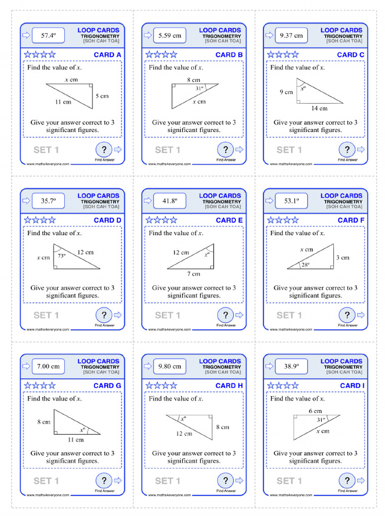 Trigonometry Soh Cah Toa 44079 | PDF