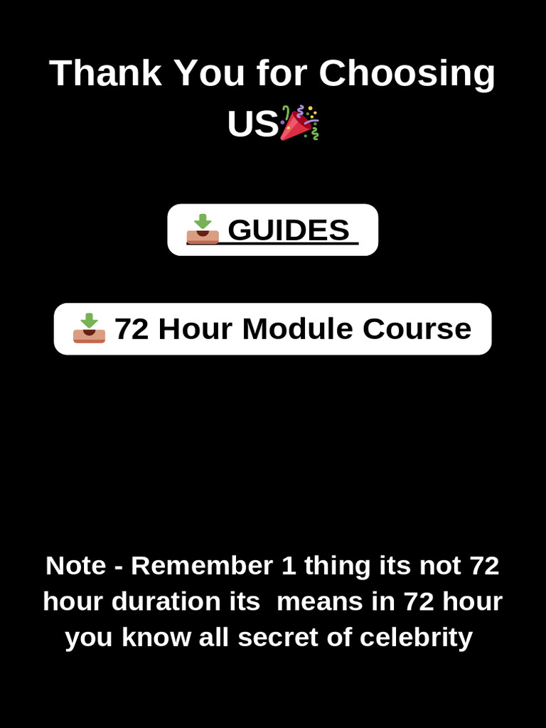 Celebrity Looks Mastery + 72 Hour Module Course | PDF