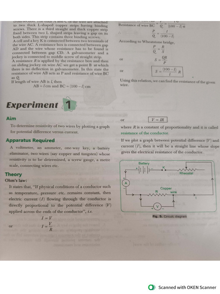 Physics Experiments (12th) | PDF