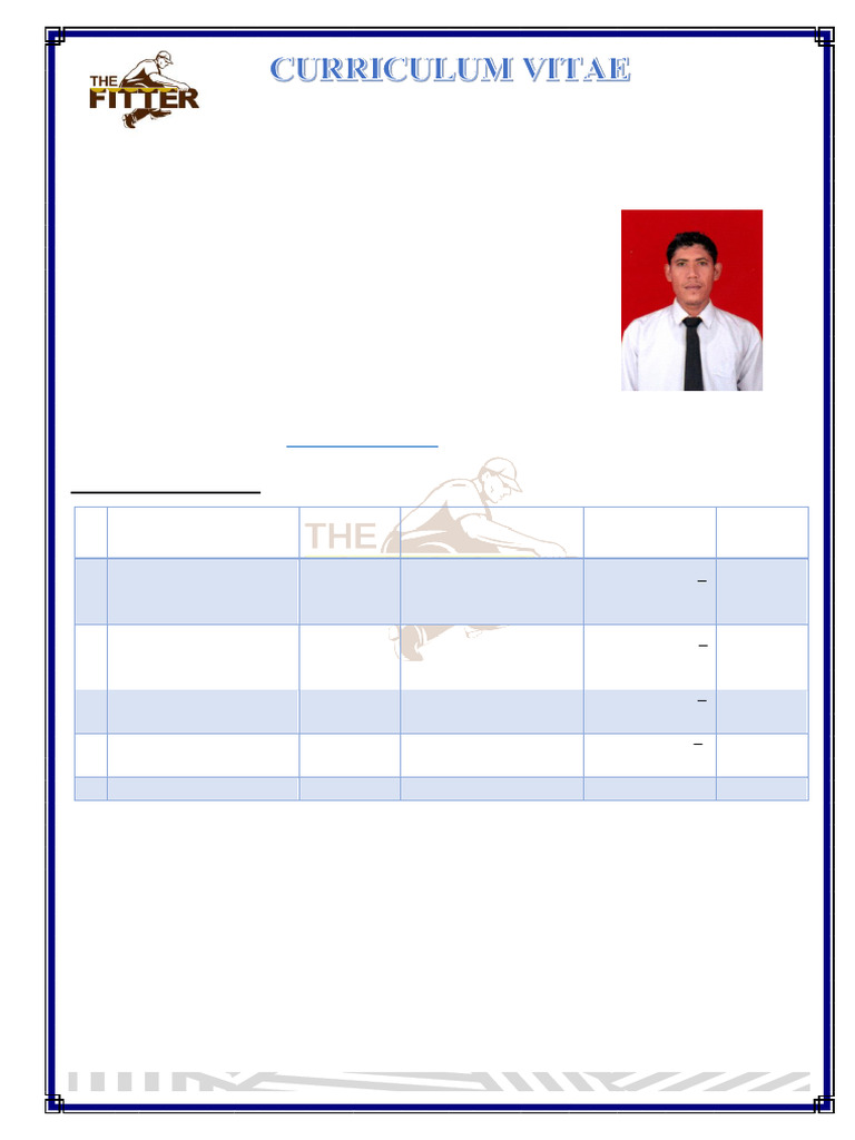 CV Azamn (Fitter Structural) | PDF