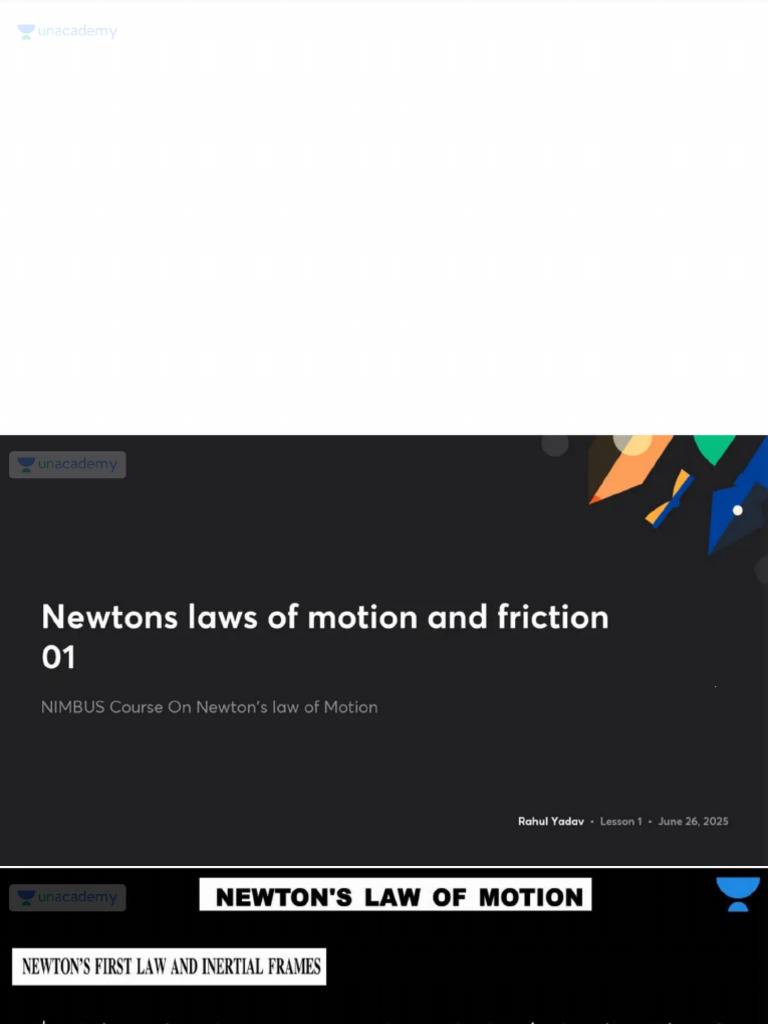 Newtons Laws of Motion and Friction 01 With Anno | PDF