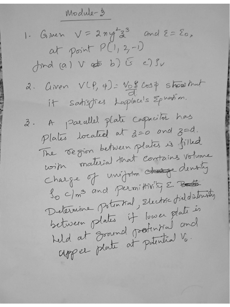 Module3 Electrostatics Part Problems | PDF