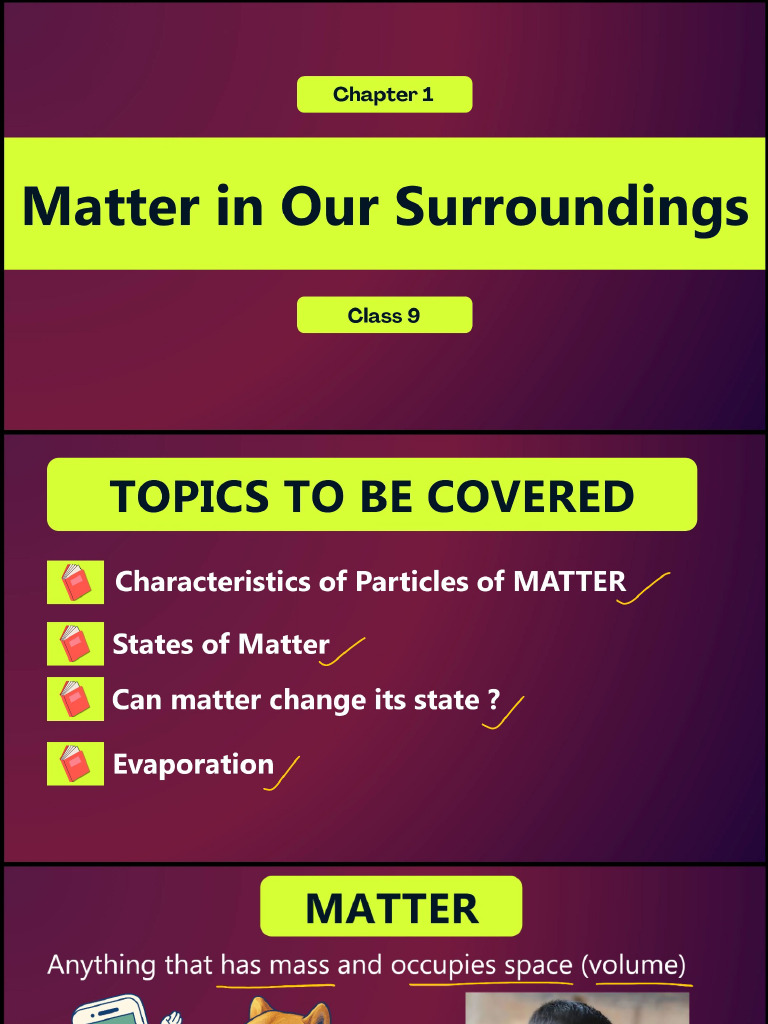 Matter Notes Final | PDF
