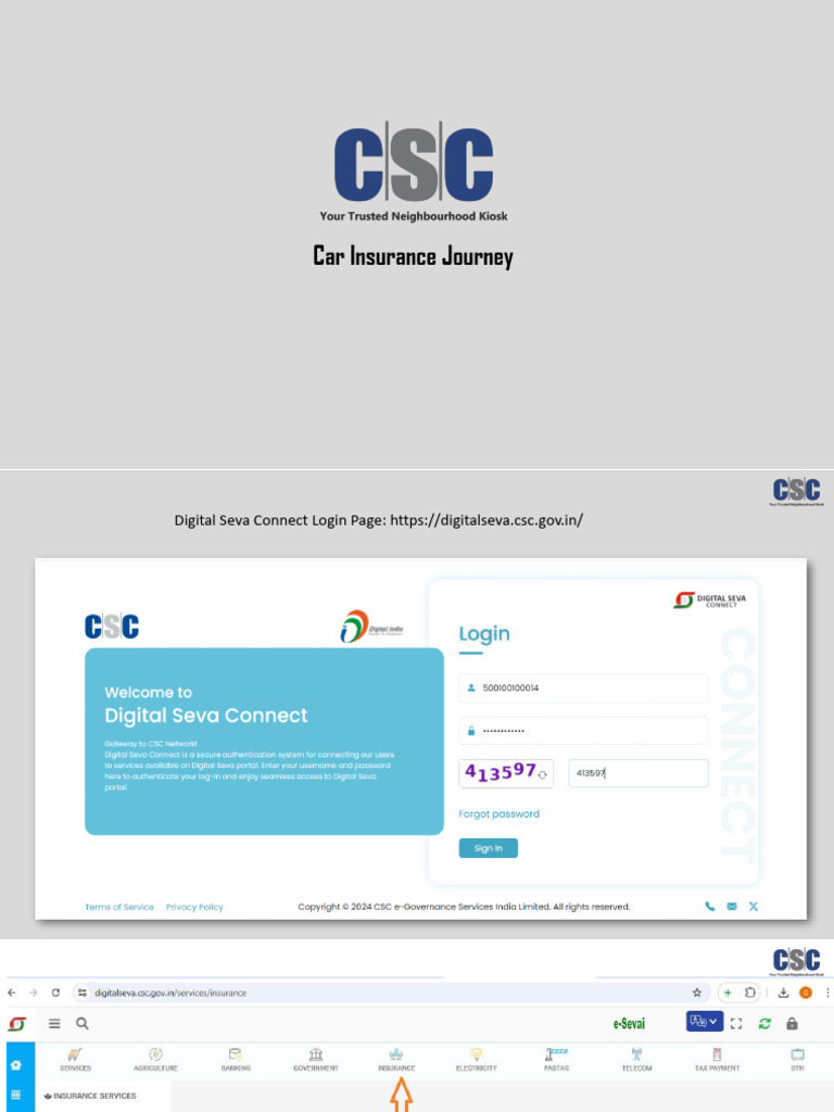 CSC Car Insurance Process Guide | PDF