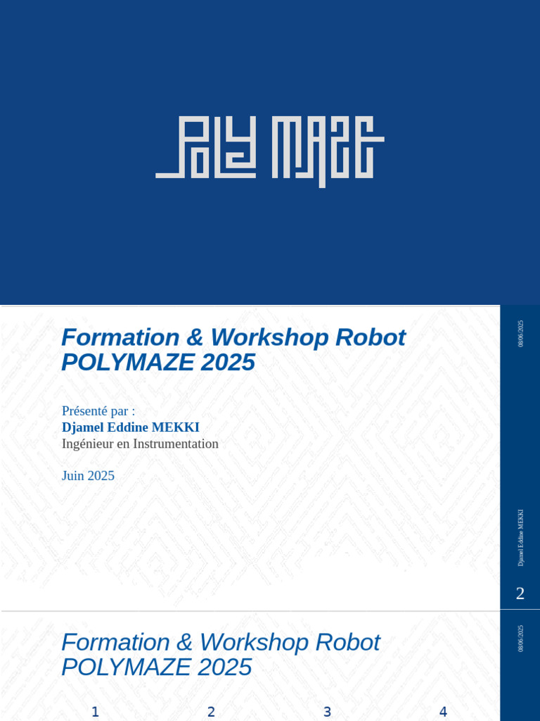 Formation Robotique POLYMAZE 2025 | PDF | Ingénierie informatique