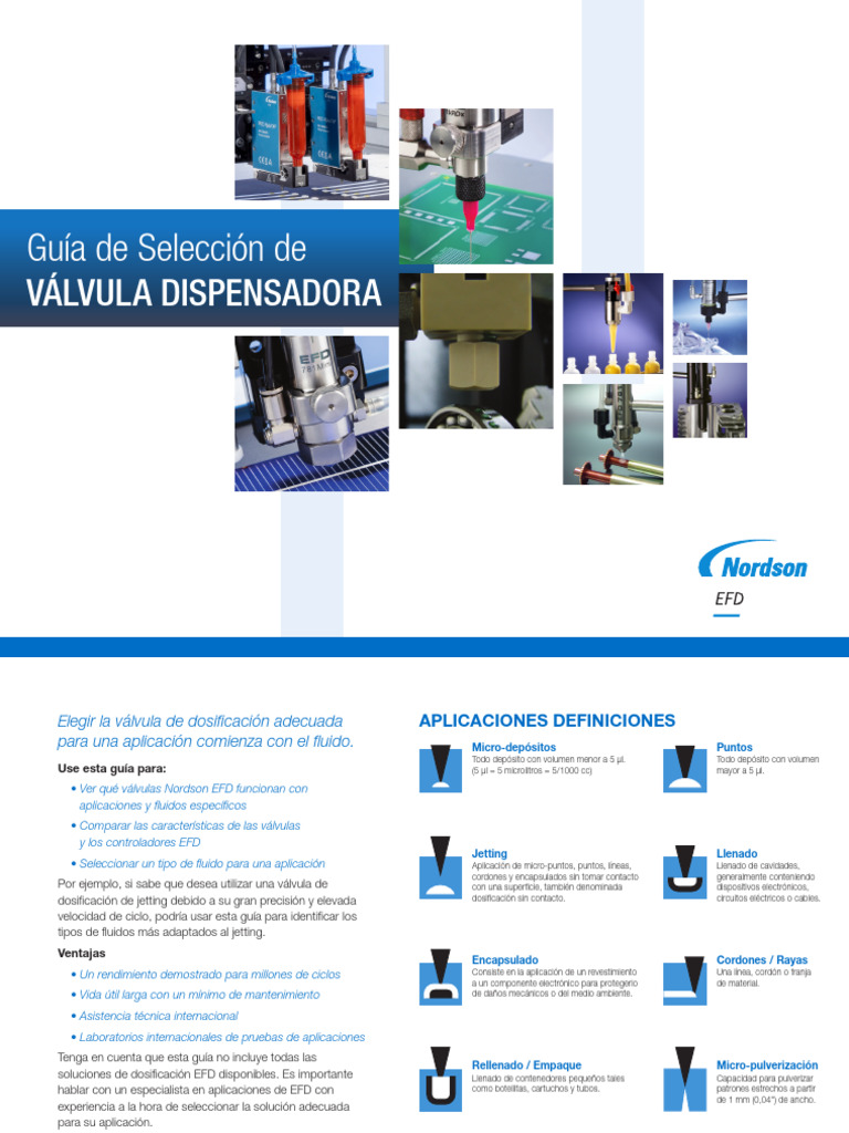 Guía para Selección de Válvulas EFD | PDF | Electrónica | Tubo vacío