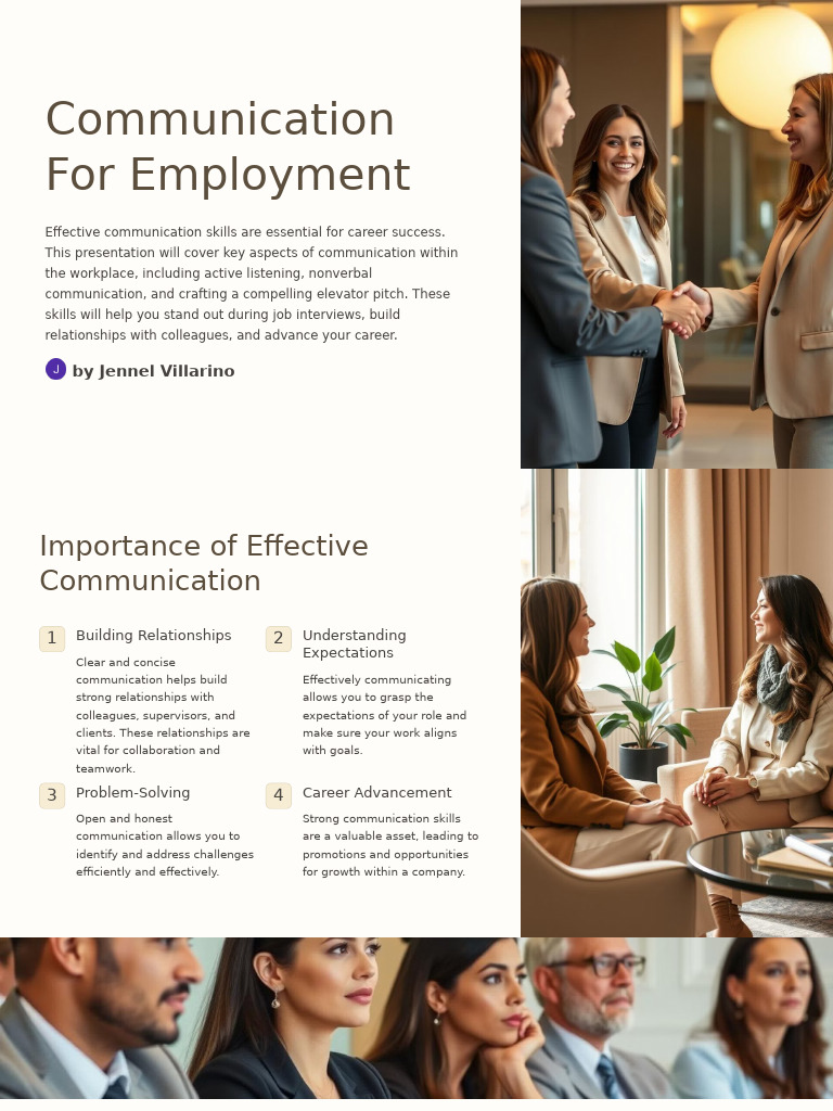 Nonverbal Communication in the Workplace | PDF | Body Language ...