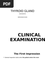 Thyroid Examination OSCE Checklist | PDF | Thyroid | Diseases And Disorders