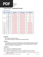 12.9.1 Packet Tracer Implement A Subnetted Ipv6 Addressing Scheme | PDF | I Pv6 | Router (Computing)