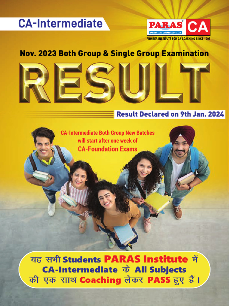 Paras Institute CA Results Overview | PDF | Cognition | Learning