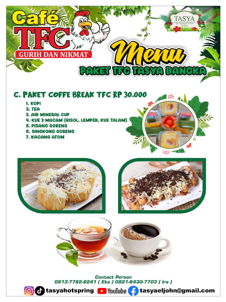 Menu TFC Bangka 3 | PDF