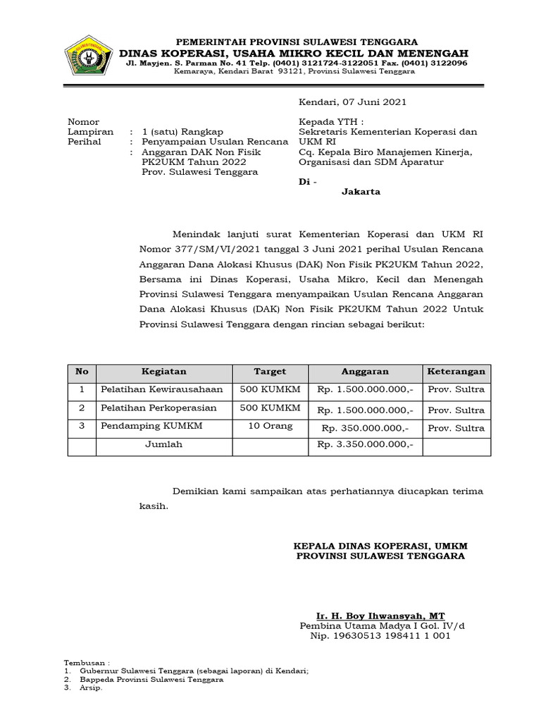 SURAT_PROGRAM_Ususlan_DAK_2022-dikonversi | PDF
