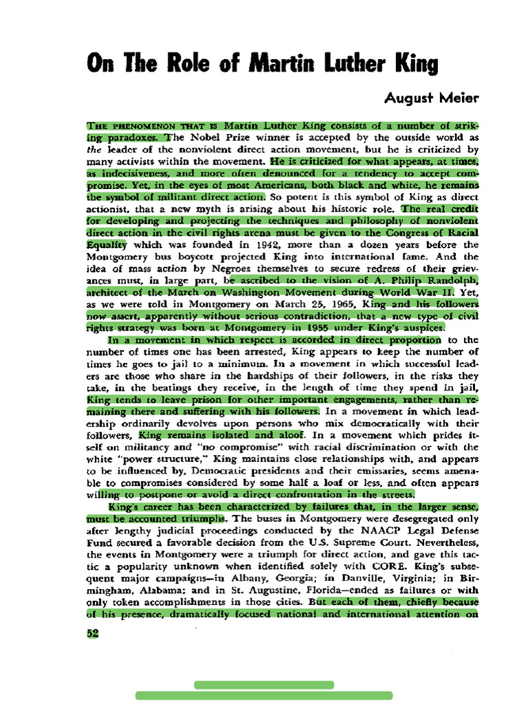 Martin Luther King's Complex Legacy | PDF | Student Nonviolent ...
