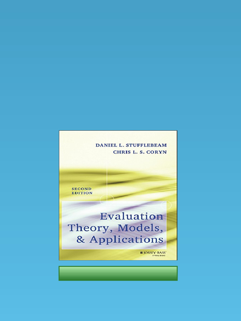(Ebook) Evaluation Theory, Models, and Applications by Daniel L ...