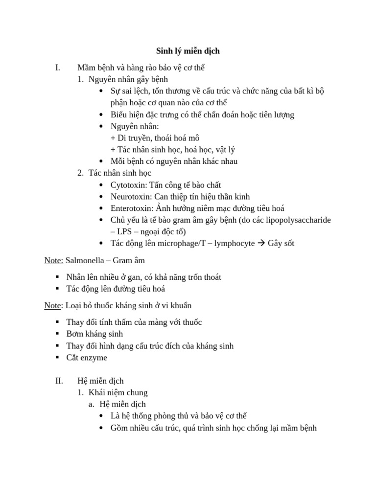 Sinh lý miễn dịch | PDF