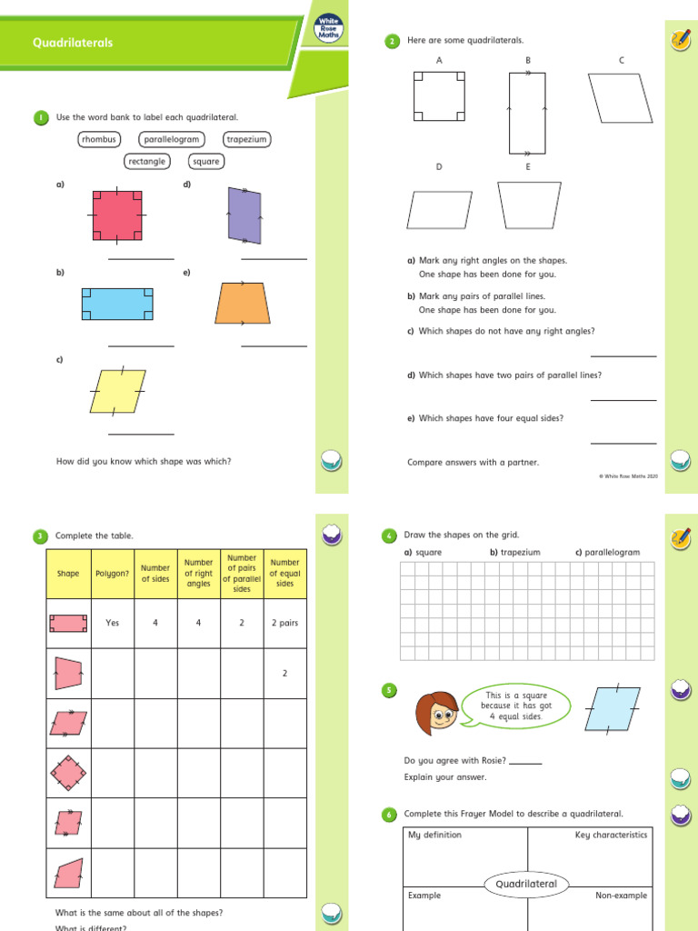 Understanding Quadrilaterals Activities | PDF | Euclidean Plane ...
