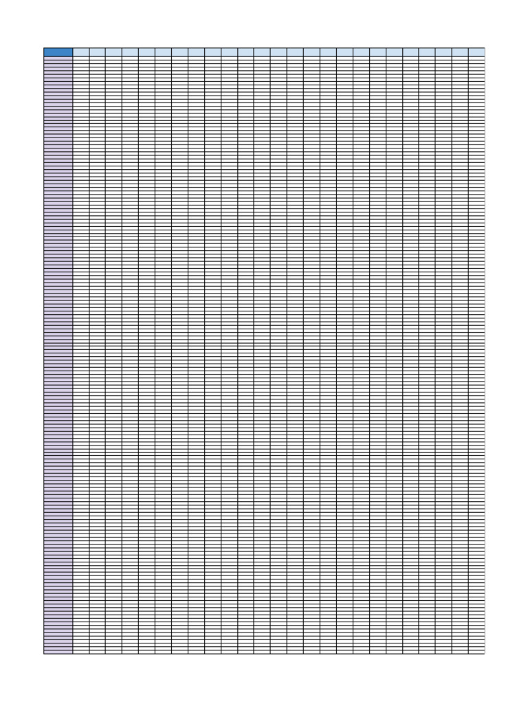 Blank Google Sheets Template With Heading Sections | PDF